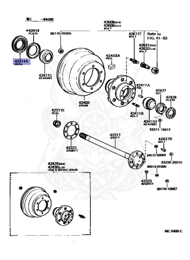 90311-75003 - Toyota - Seal, Oil (for Rear Axle Shaft Lh) - Nengun ...