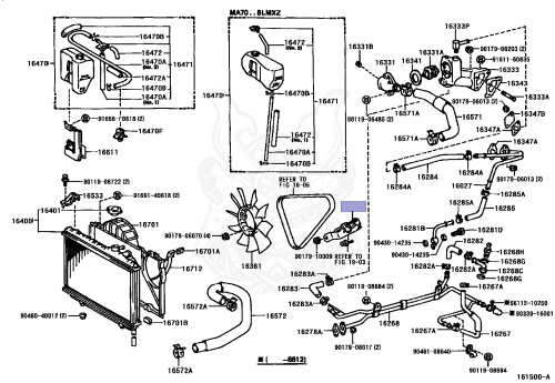16381-42021 - Toyota - BAR, FAN BELT ADJUSTING - Nengun Performance