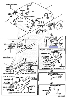 74210-89105-B0 - Toyota - ARMREST ASSY, REAR, RH - Nengun Performance
