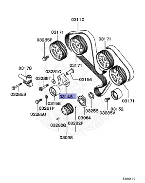 MD309275 - Mitsubishi - Arm, Timing Belt Tensioner - Nengun Performance