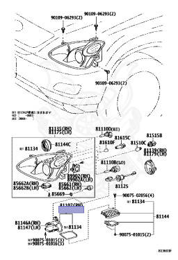 81107-48210 - Toyota - COMPUTER SUB-ASSY, HEADLAMP LIGHT CONTROL ...