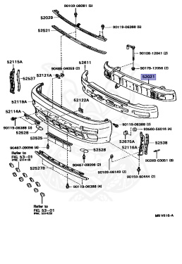 52021-20180 - Toyota - Reinforcement Sub - Assy, Front Bumper - Nengun ...