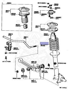 48131-10110 - Toyota - SPRING, FRONT COIL - Nengun Performance