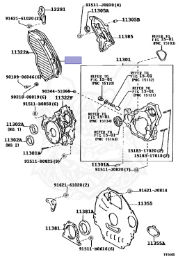 11328-17030 - Toyota - Timing cover seal - Nengun Performance