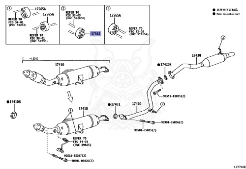 17565-22030 - Toyota - SUPPORT, EXHAUST PIPE - Nengun Performance