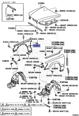 53811-3F190 - Toyota - Fender Sub-assy, Front Rh - Nengun Performance