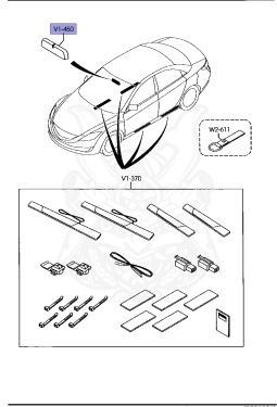 D461-V1-450 - Mazda - Room Mirror Cover - Nengun Performance