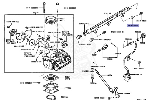 90430-12026 - Toyota - Bolt, Union (for Nozzle Lekage Pipe No.3 ...
