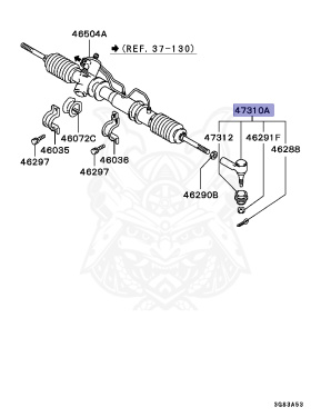MB912519 - Mitsubishi - End Assy, Tie Rod - Nengun Performance
