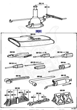 09101-60020 - Toyota - Tool Set, Standard W / O Jack - Nengun Performance