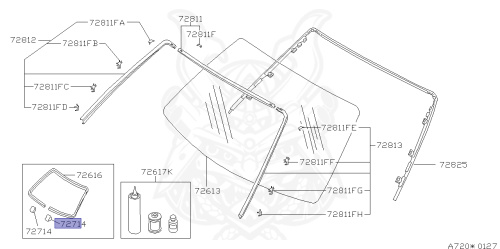 72714-0P000 - Nissan - Spacer, Glass - Nengun Performance
