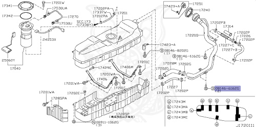 08146-6162G - Nissan - Hexagon Bolt - Nengun Performance