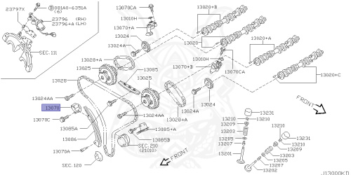 13070-EY00A - Nissan - Tensioner - Assembly, Chain - Nengun Performance