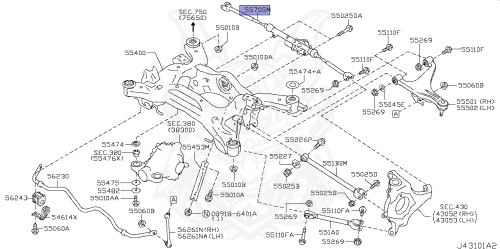 55705-1MT0A - Nissan - Actuator Compliant, Hicas - Nengun Performance