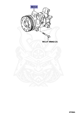 88310-68010 - Toyota - Compressor Assy, W / Pulley - Nengun Performance