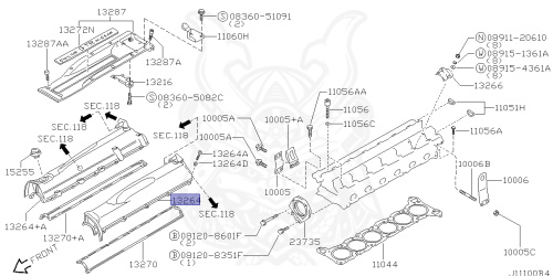 13264-AA300 - Nissan - Cover Assembly, Valve Rocker - Nengun Performance