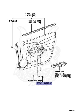 93567-55020 - Toyota - Screws - Nengun Performance