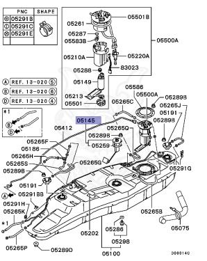 MR342870 - Mitsubishi - Gauge Unit, Fuel Tank - Nengun Performance