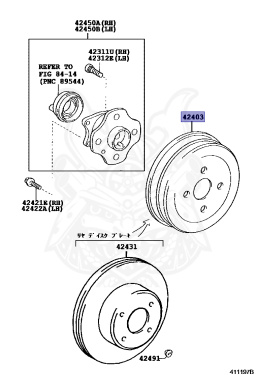 42431-12201 - Toyota - Drum Sub-assy, Rear Brake - Nengun Performance