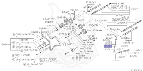 13207-84A00 - Nissan - Seal, Oil Valve - Nengun Performance