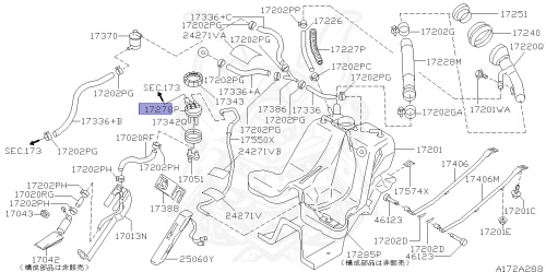 17278-5L310 - Nissan - Plate Tank Fuel Tube Outlet - Nengun Performance