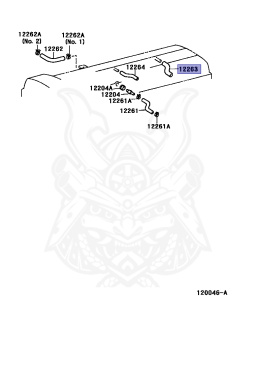 12263-46010 - Toyota - Hose, Ventilation, No.3 - Nengun Performance