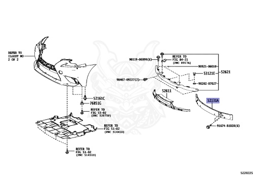52131-53070 - Lexus - Reinforcement, Front Bumper - Nengun Performance
