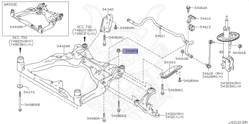 54588-EN00A - Nissan - Nut - Nengun Performance