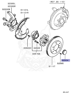 MR353350 - Mitsubishi - Cap, Rr Wheel Hub - Nengun Performance