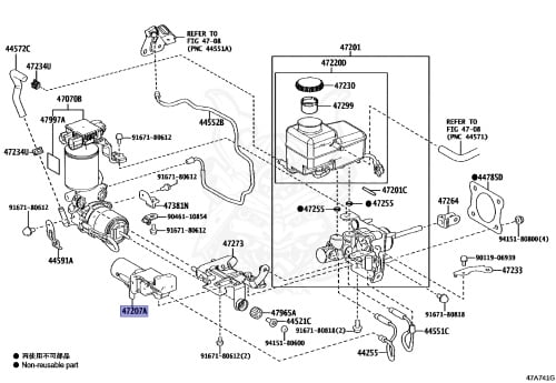 47207-11020 - Lexus - Cylinder Sub-assy, Brake Stroke Simulator ...