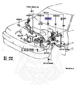 82824-20050 - Toyota - Connector, Wiring Harness - Nengun Performance