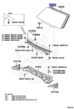 56111-1A460 - Toyota - Glass, Windshield - Nengun Performance