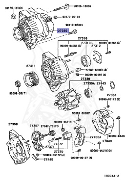 27060-15080 - Toyota - Alternator Assy - Nengun Performance