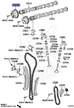 13070-37010 - Toyota - Gear Assy, Camshaft Timing Exhaust - Nengun ...