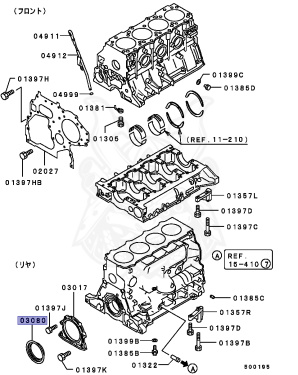 ME203250 - Mitsubishi - Oil Seal, Crankshaft, Rr - Nengun Performance