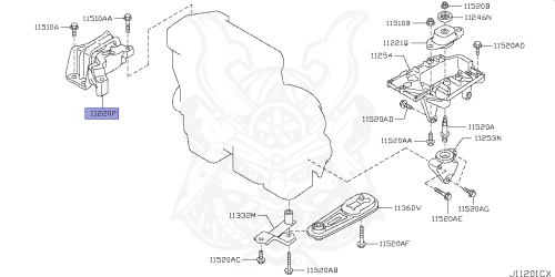 11210-1KA0A - Nissan - Insulator, Engine Mounting Rh - Nengun Performance
