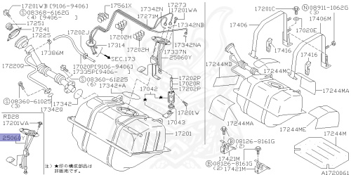 25060-0P000 - Nissan - Fuel Level Sensor - Nengun Performance
