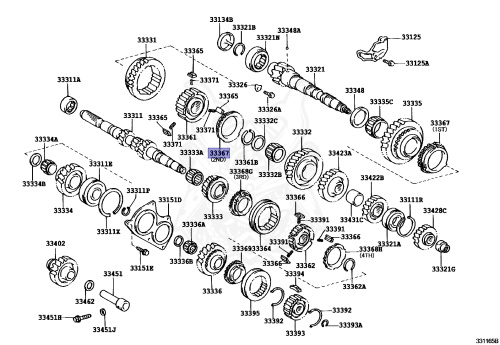 33038-20010 - Toyota - Ring Set, Synchronizer, No.2 - Nengun Performance
