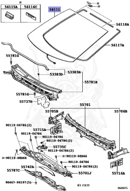56101-68050 - Toyota - Glass, Windshield - Nengun Performance