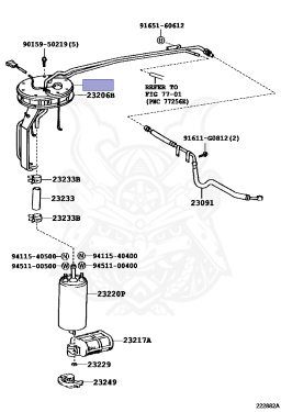 23206-74560 - Toyota - Bracket, Fuel Pump - Nengun Performance