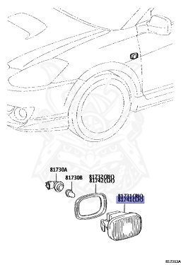 81731-20220 - Toyota - Lens, Side Turn Signal Lamp, Lh - Nengun Performance