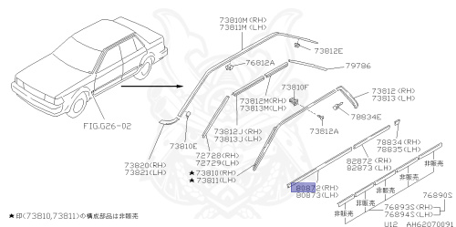80870-71E00 - Nissan - Molding, Front Door Rh - Nengun Performance