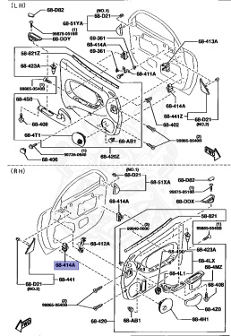 FD01-68-414A - Mazda - Trim Bracket - Nengun Performance