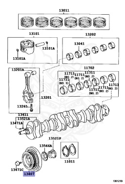 13407-46020 - Toyota - Damper Sub-assy, Crankshaft - Nengun Performance