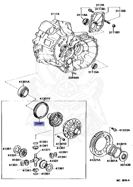33481-17011 - Toyota - Gear, Speedometer Drive (mtm) - Nengun Performance