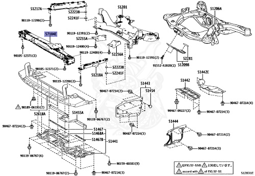 57104-12270 - Toyota - Member Sub-assy, Front Cross - Nengun Performance