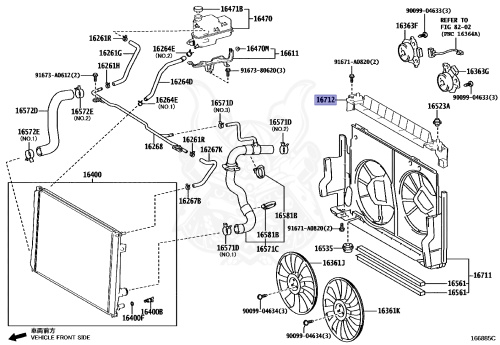 16712-31120 - Toyota - Shroud, Fan, No.2 - Nengun Performance