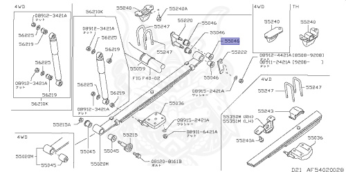 55046-01G00 - Nissan - Bush, Rear Spring - Nengun Performance