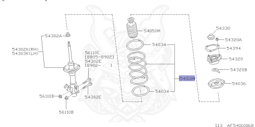 54010-75L01 - Nissan - Spring, Front - Nengun Performance