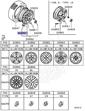 MB255657 - Mitsubishi - Valve, Tire - Nengun Performance